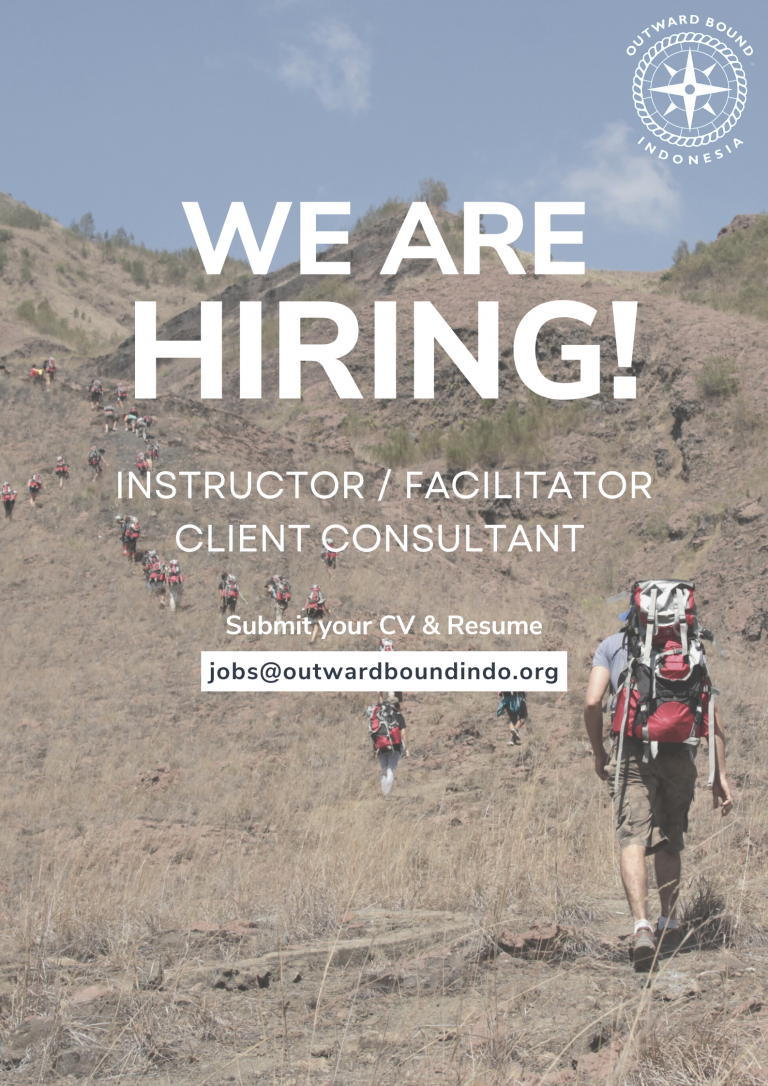 We are Hiring Job Vacancy Poster – Outward Bound Indonesia